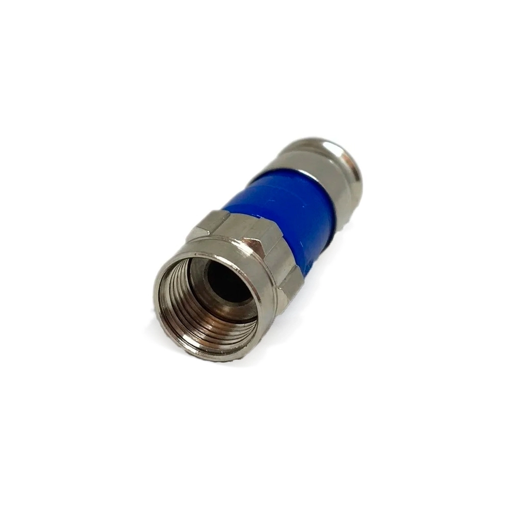 CONECTOR RG-59 COMPRESSAO AZUL - AS COMPONENTES