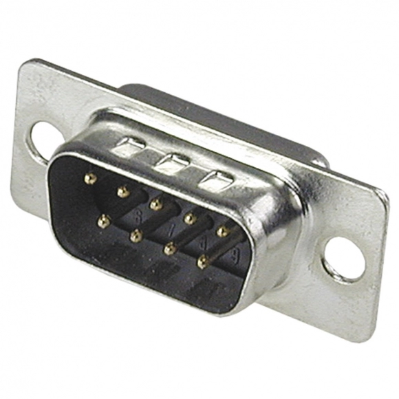 CONECTOR DB9 MACHO COM PINOS PARA SOLDA - AS COMPONENTES
