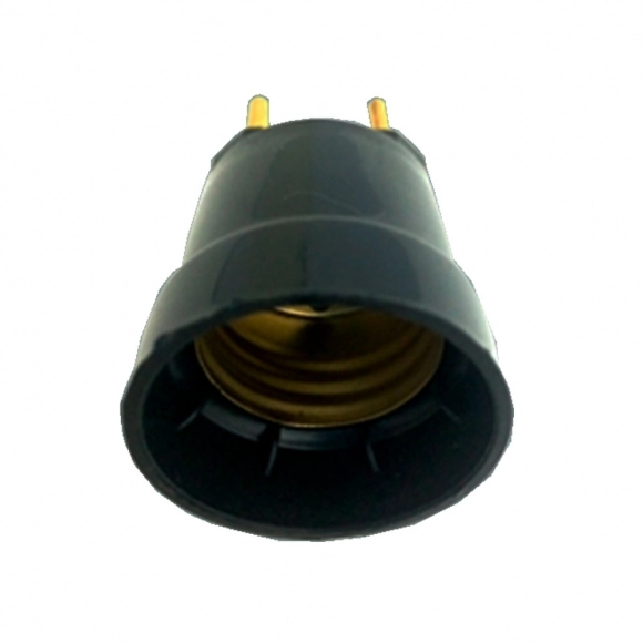 BOCAL PARA LAMPADA COM PINO PRETO- AS COMPONENTES