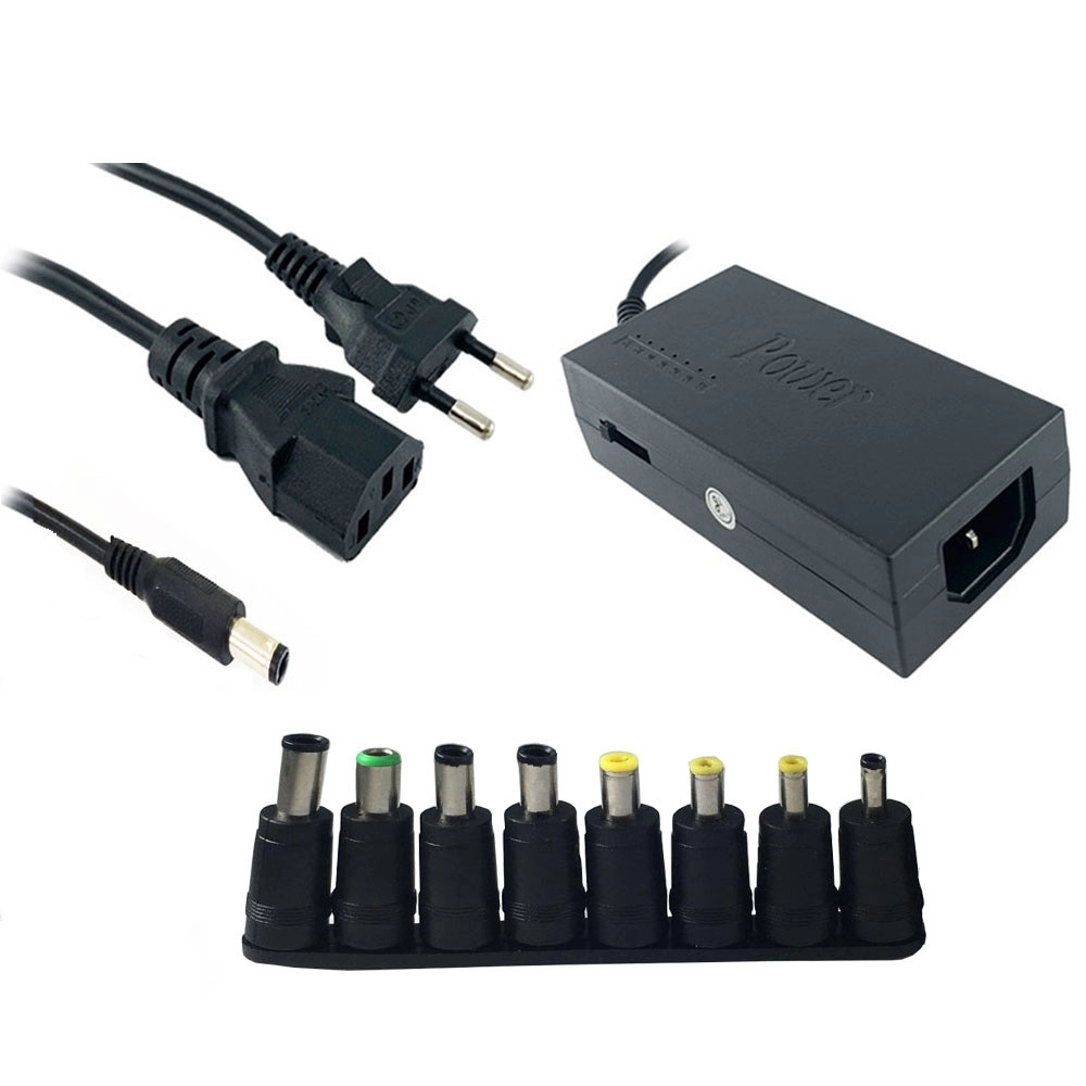 FONTE PARA NOTEBOOK UNIVERSAL COM 8 PLUGS 120W